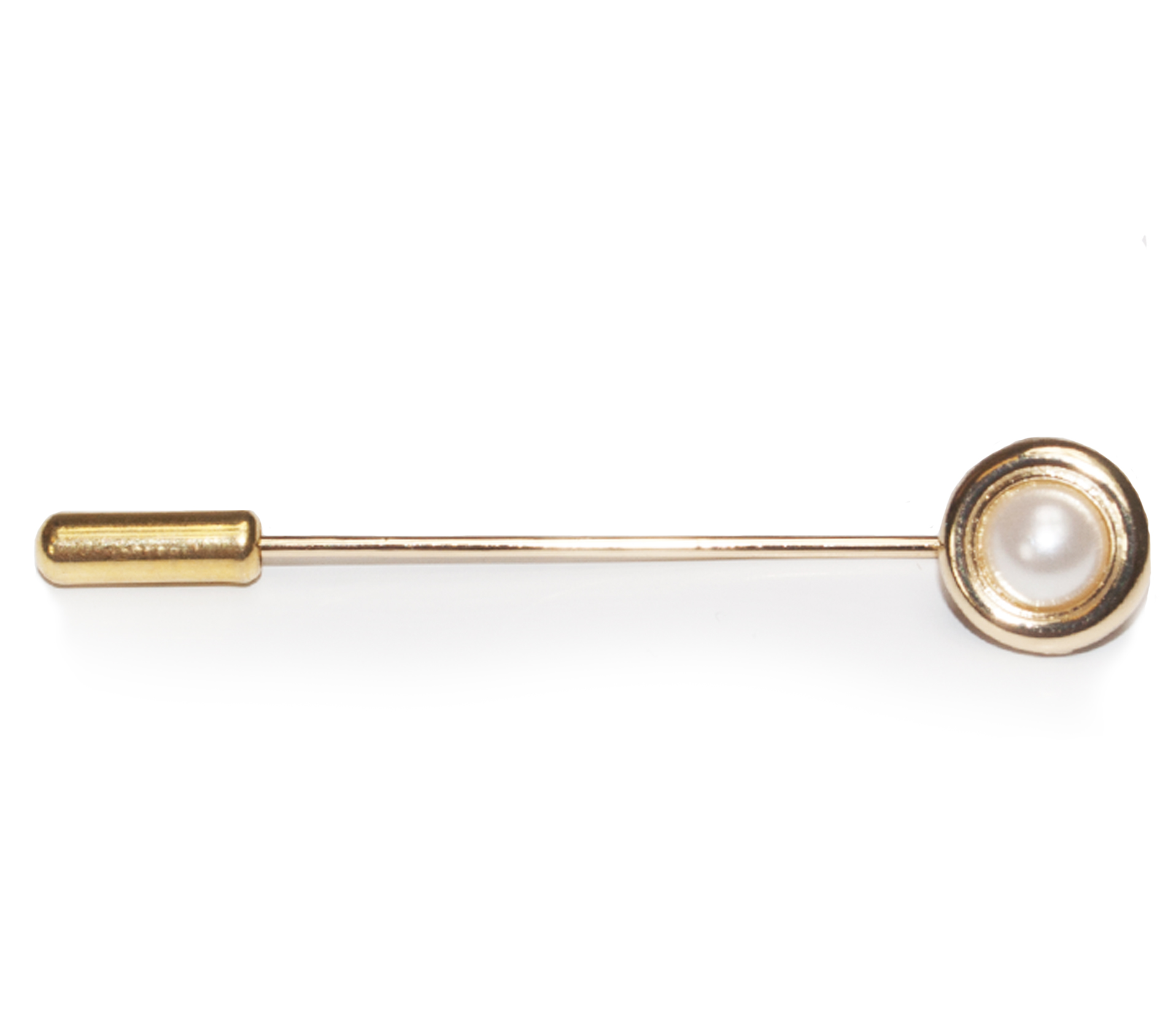 Gold Pearl Cravat Pin - Formal Tailor