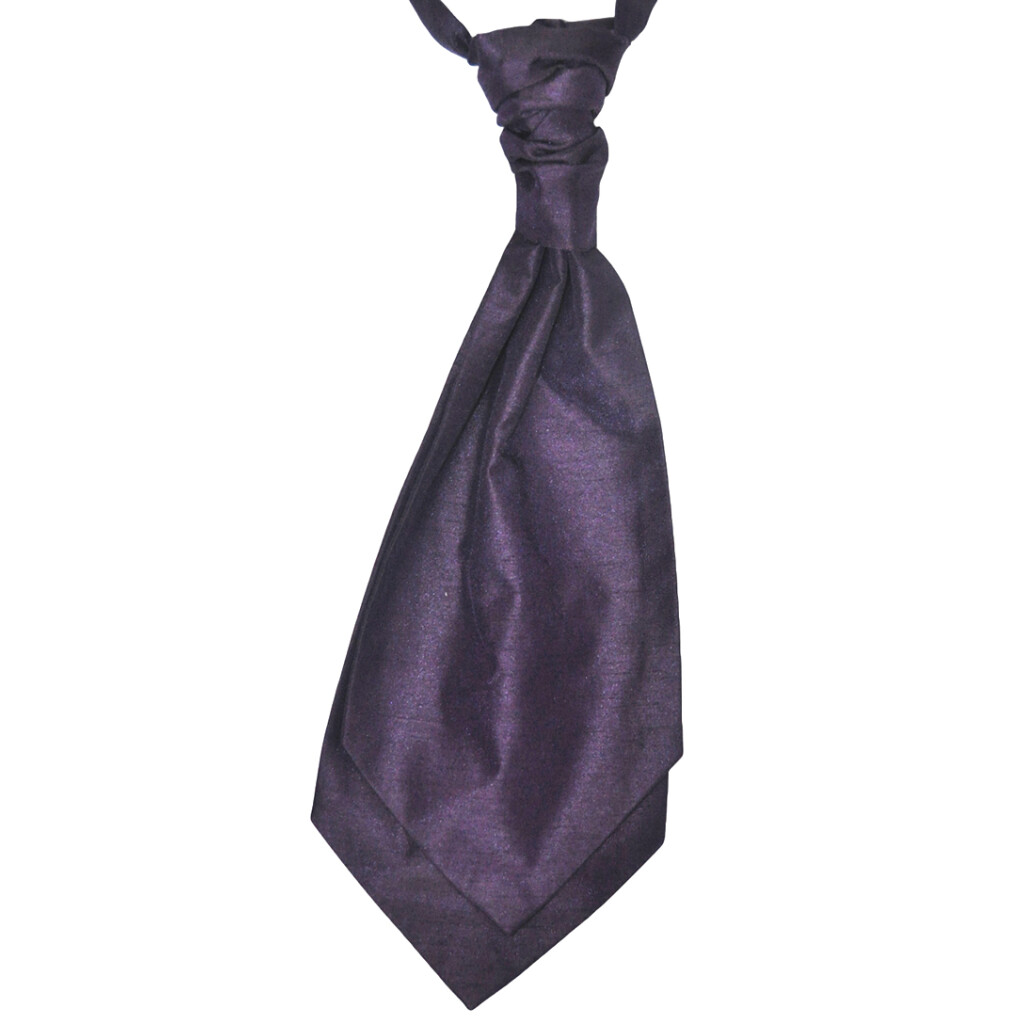Purple Shantung Cravat - Formal Tailor