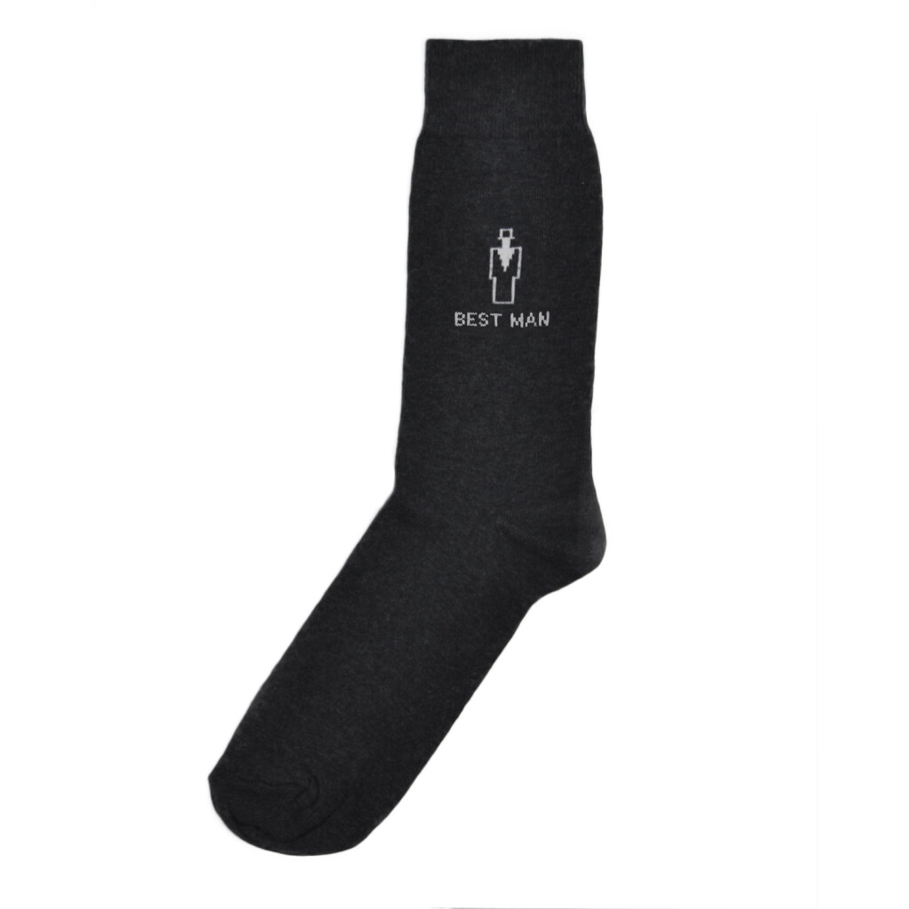 Charcoal Best Man Socks - Formal Tailor